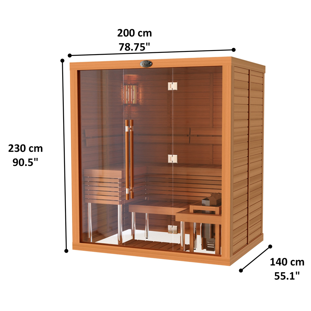 Indoor Sauna Kit - 1420ML| Northern Lights Cedar Saunas